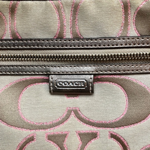 Coach | Bags | Coach Daisy Outline Signature Metallic Pursetote | Poshmark